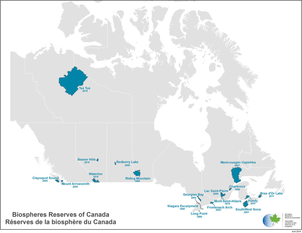 Les réserves de la biosphère du Canada - Connexion Nature